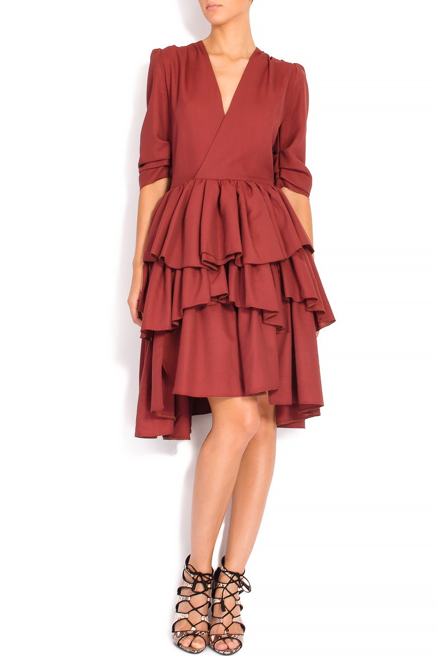 Strike a Pose | Rochie cu volane asimetrica | WE LOVE COUTURE