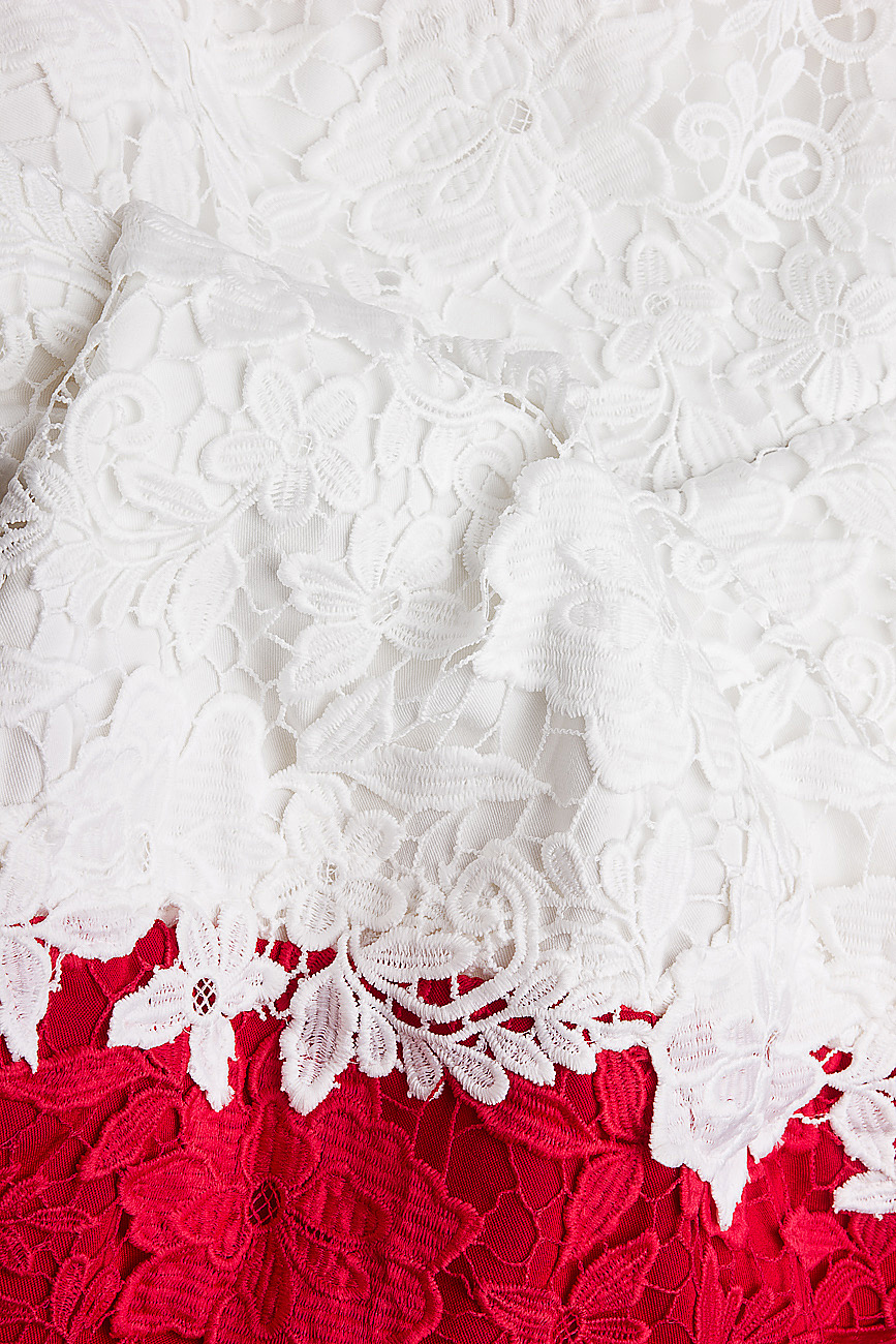 Alexandra Indries | Rochie asimetrica din dantela | WE LOVE COUTURE